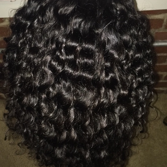 Accessories | 16 Inch Deep Wave Closure Wig | Poshmark